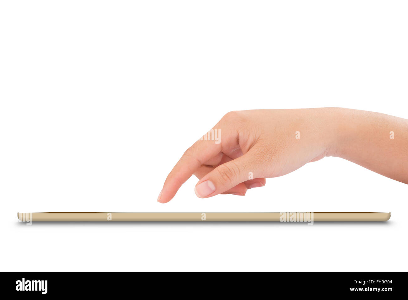 Hand mock up digital touch hi-res stock photography and images - Alamy