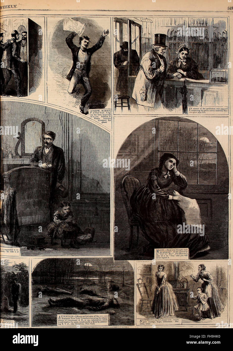 A 19th-century American periodical featuring news, political commentary ...