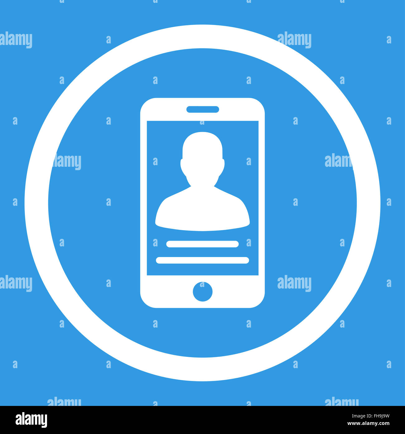 Patient Mobile Account Rounded Vector Icon Stock Photo - Alamy