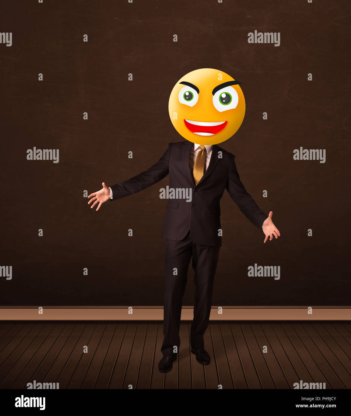 businessman with smiley face Stock Photo - Alamy