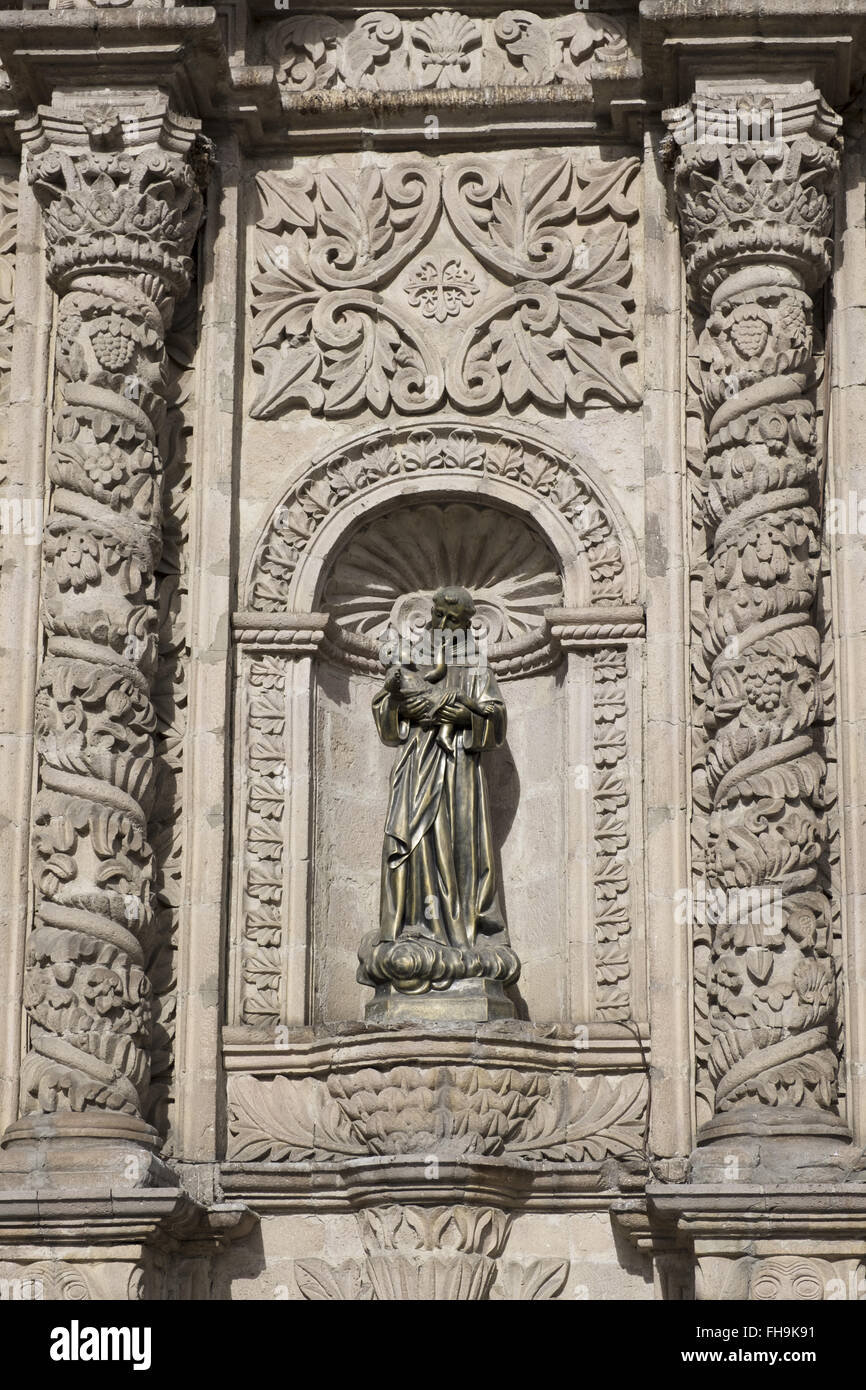 Basilica of San Francisco, Andean Baroque style, built between the ...