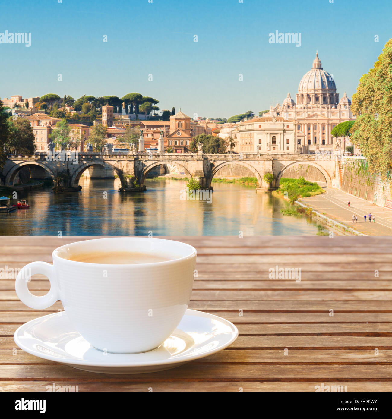 Cup of coffee in Rome Stock Photo - Alamy