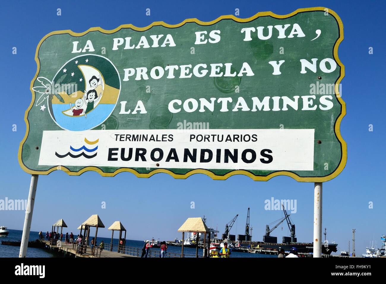 No littering sign beach hi-res stock photography and images - Alamy