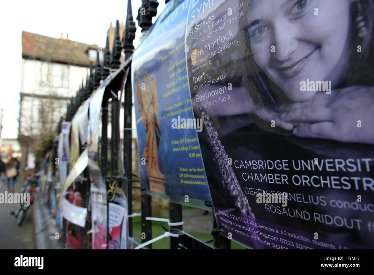 event posters in Cambridge Stock Photo - Alamy