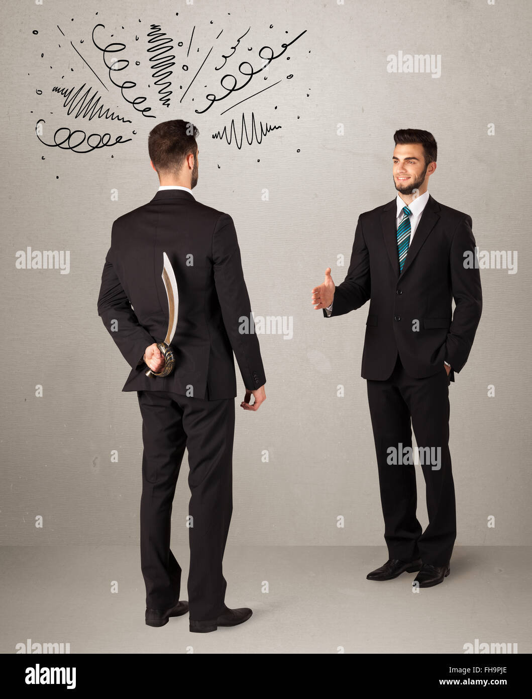 Angry business handshake concept Stock Photo - Alamy