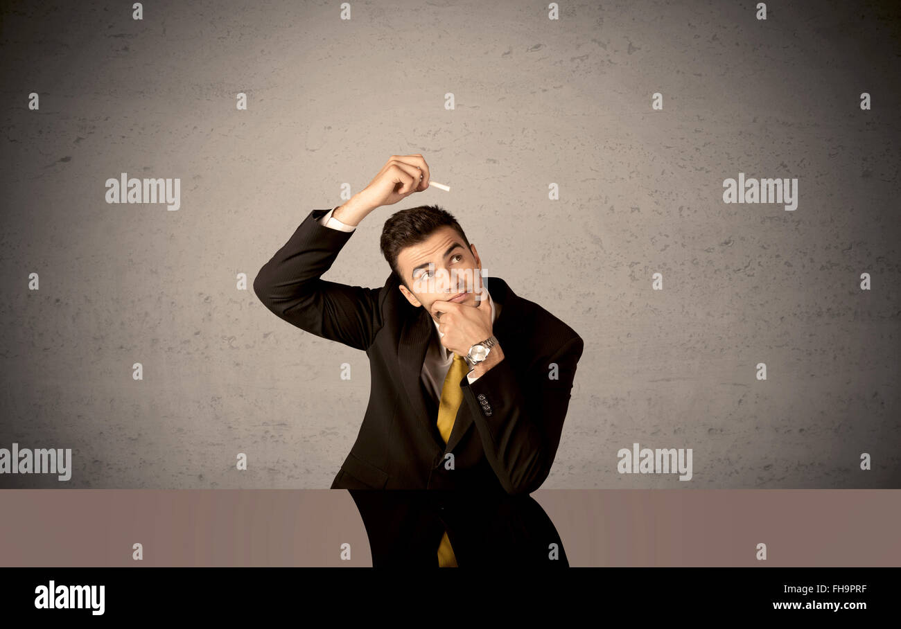 Elegant person drawing in empty space Stock Photo - Alamy