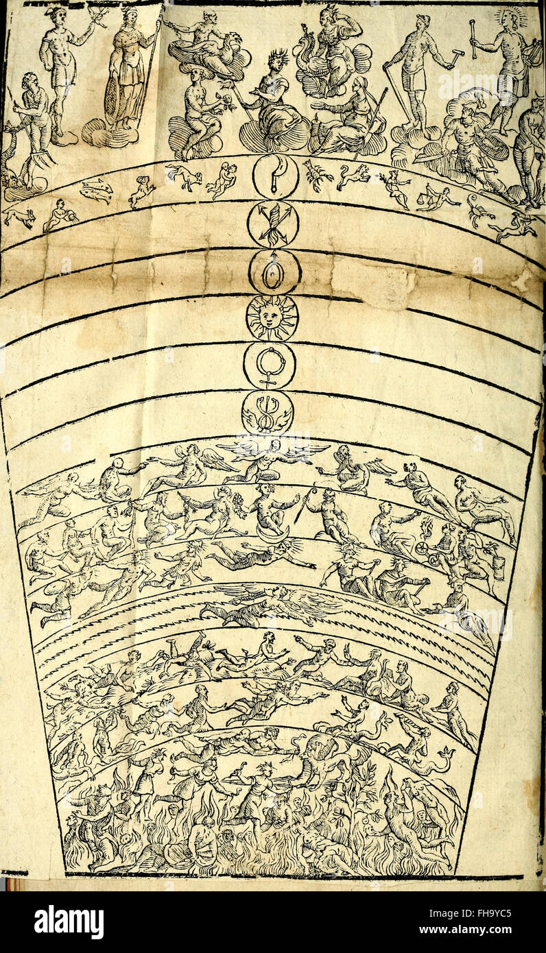 A historical collection of illustrations depicting the gods of ancient ...