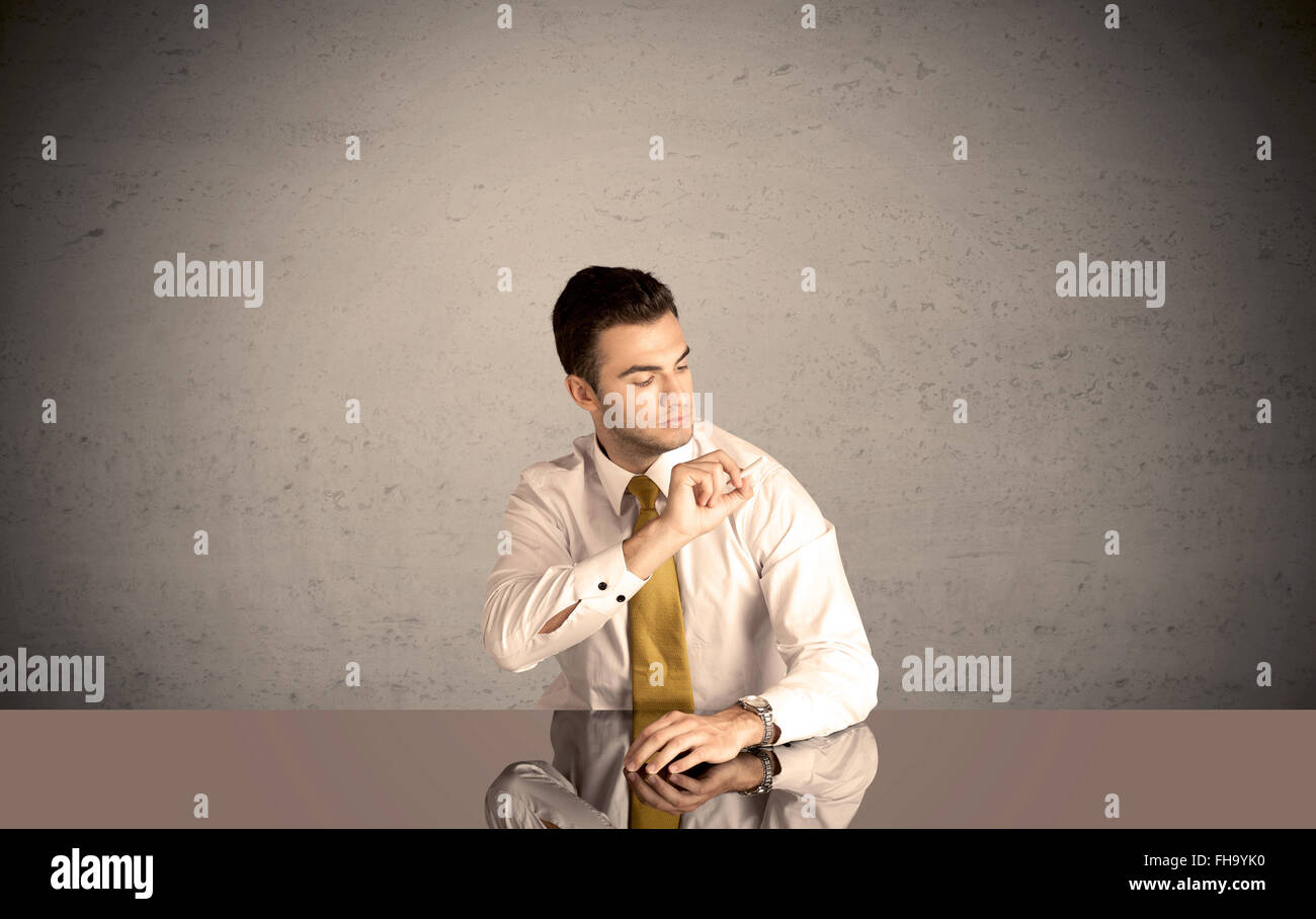 Elegant person drawing in empty space Stock Photo - Alamy