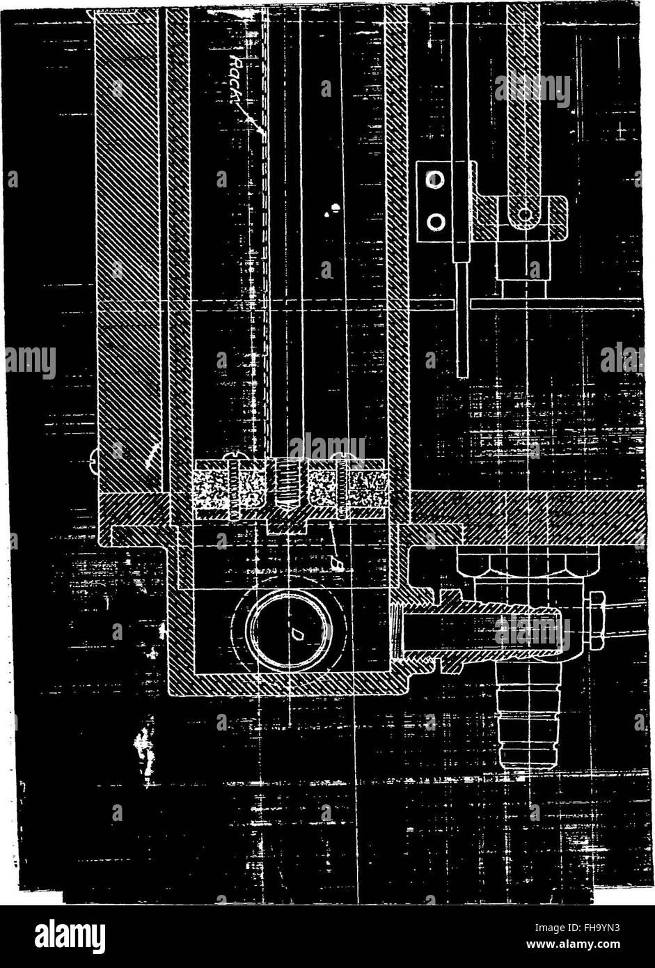 A 1920 mechanical instrument designed for measuring engine clearance ...