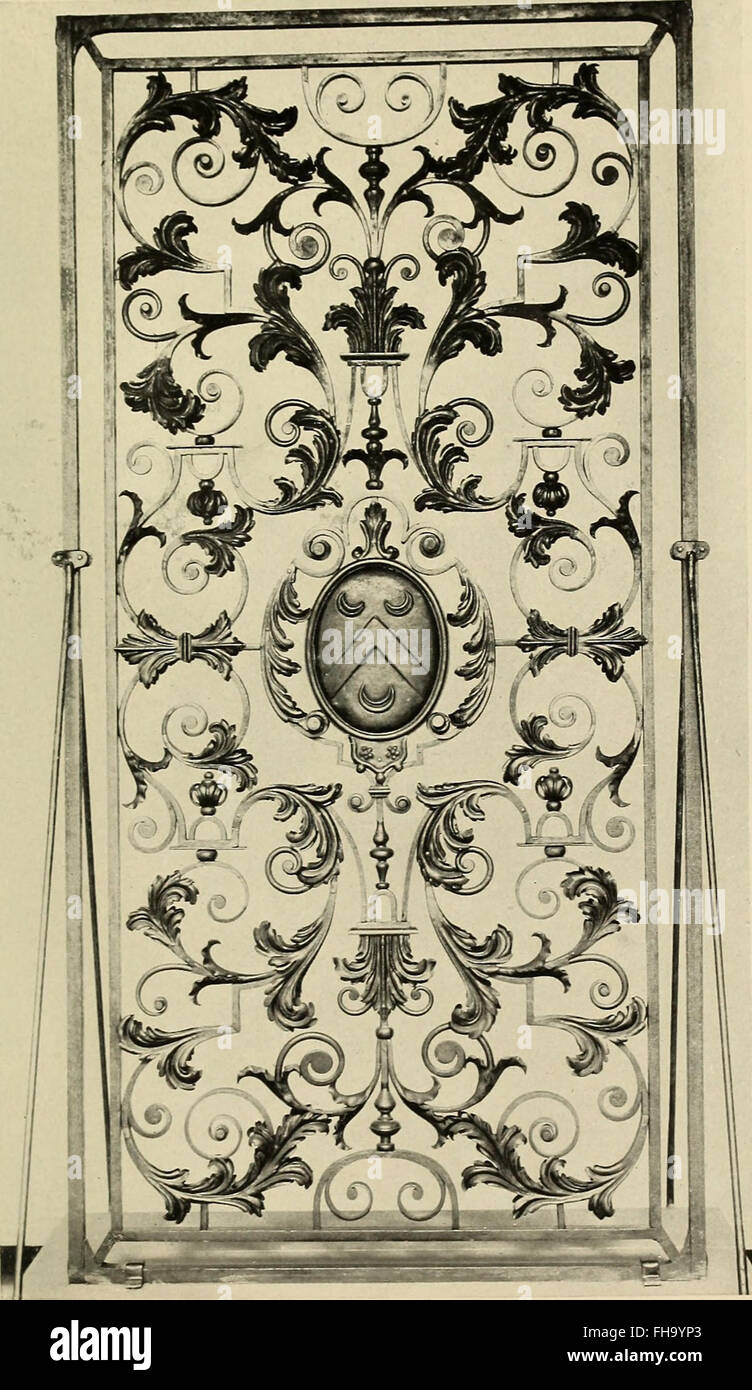 A detailed examination of ironwork craftsmanship and design from 1922 ...
