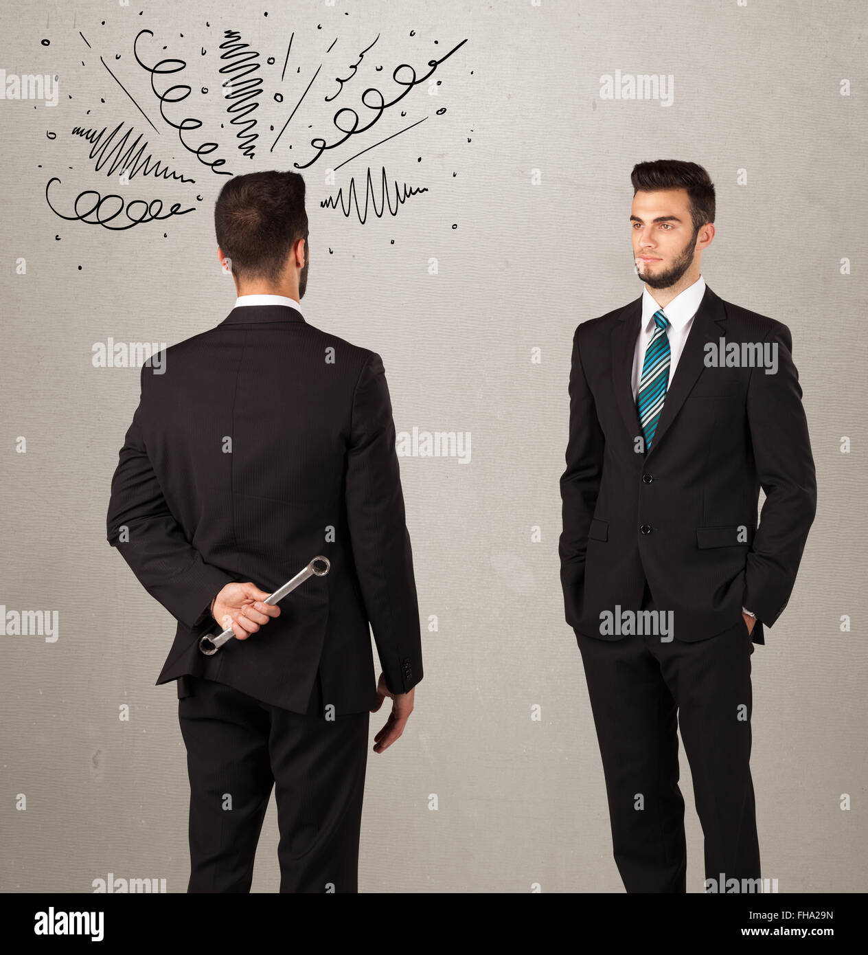 Angry business handshake concept Stock Photo - Alamy