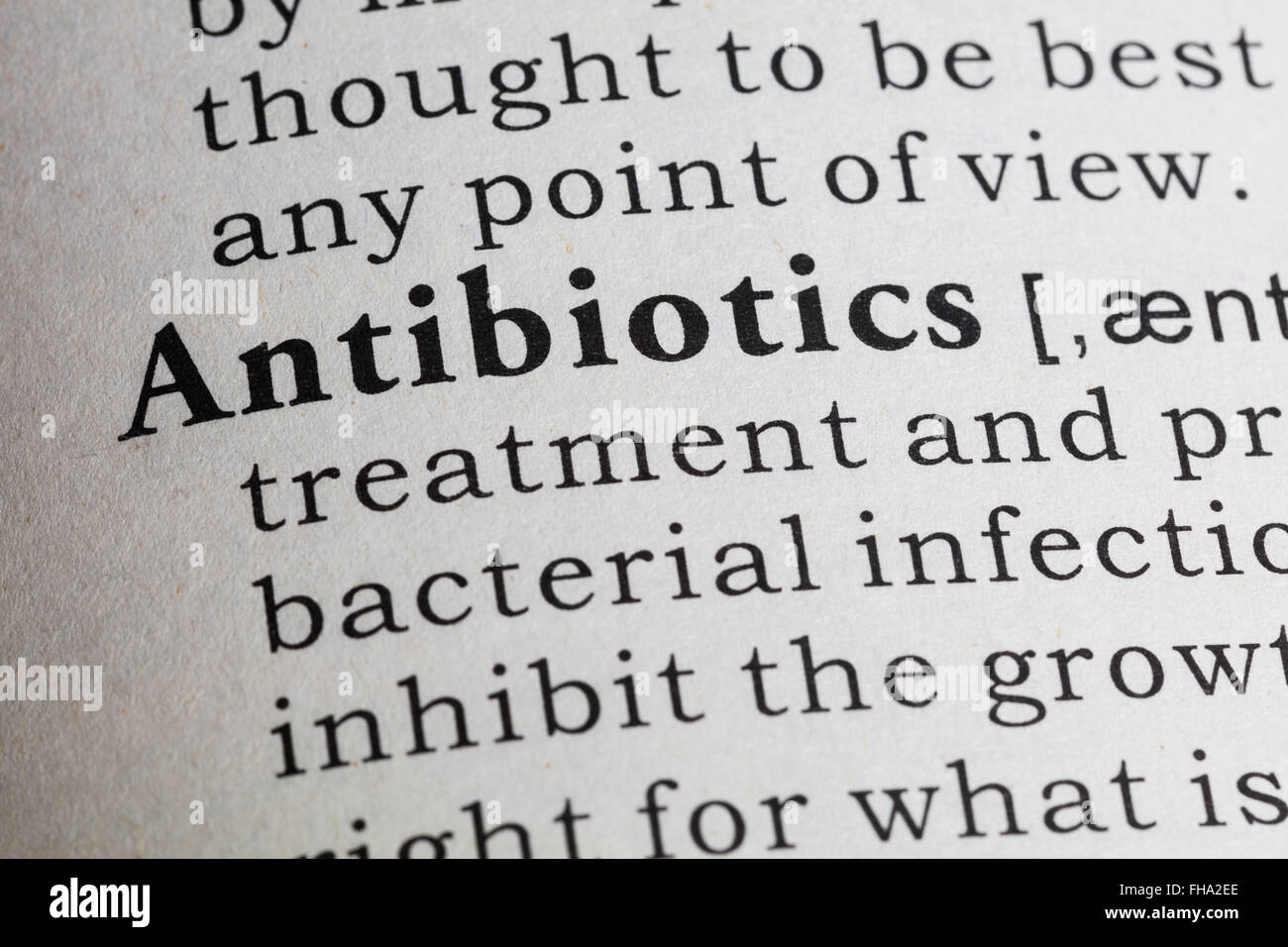 Fake Dictionary, Dictionary definition of the word antibiotics Stock ...