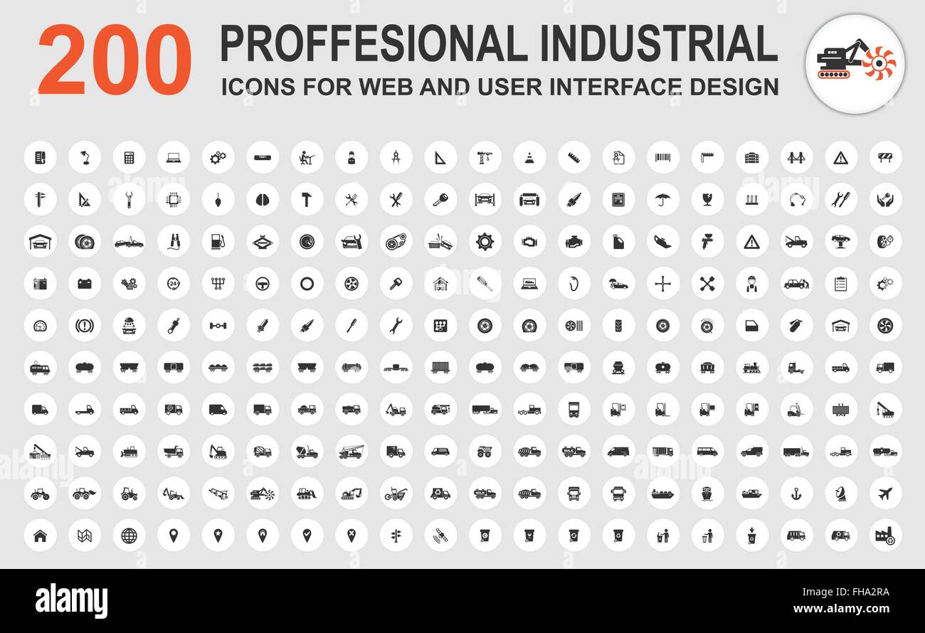 Professional industrial icons Stock Vector Image & Art - Alamy
