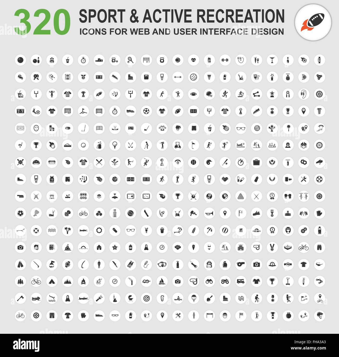 Sports icon set Stock Vector Image & Art - Alamy