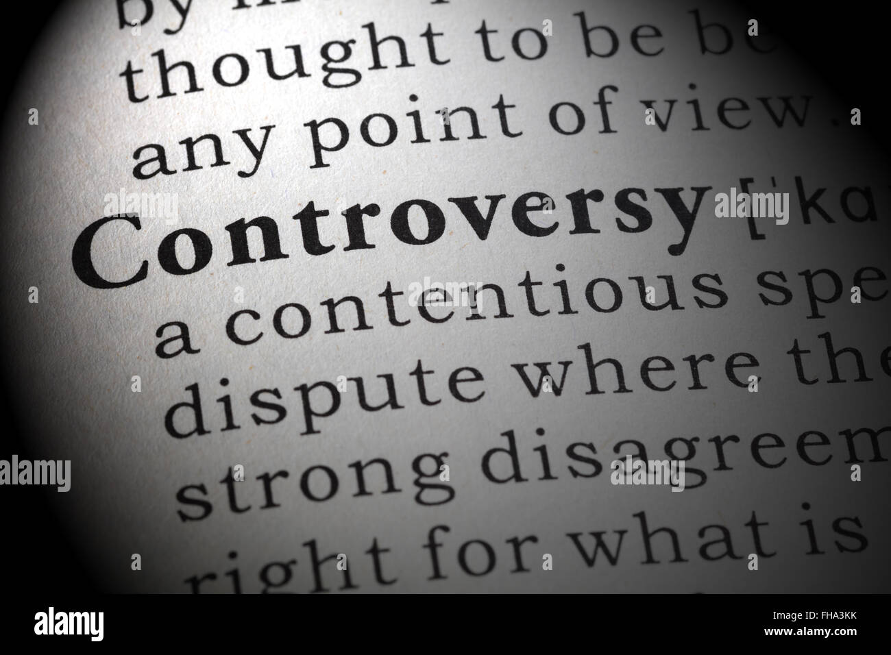 Fake Dictionary, Dictionary definition of the word controversy Stock ...