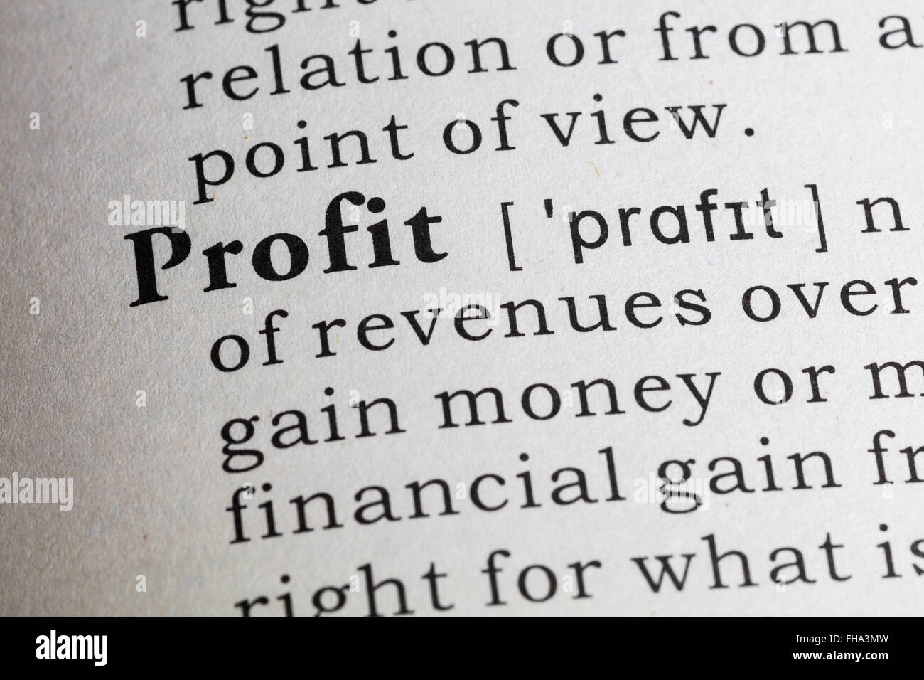 Profit word hi-res stock photography and images - Alamy