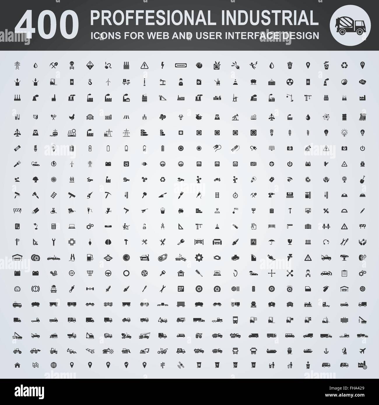 Professional industrial icons Stock Vector Image & Art - Alamy