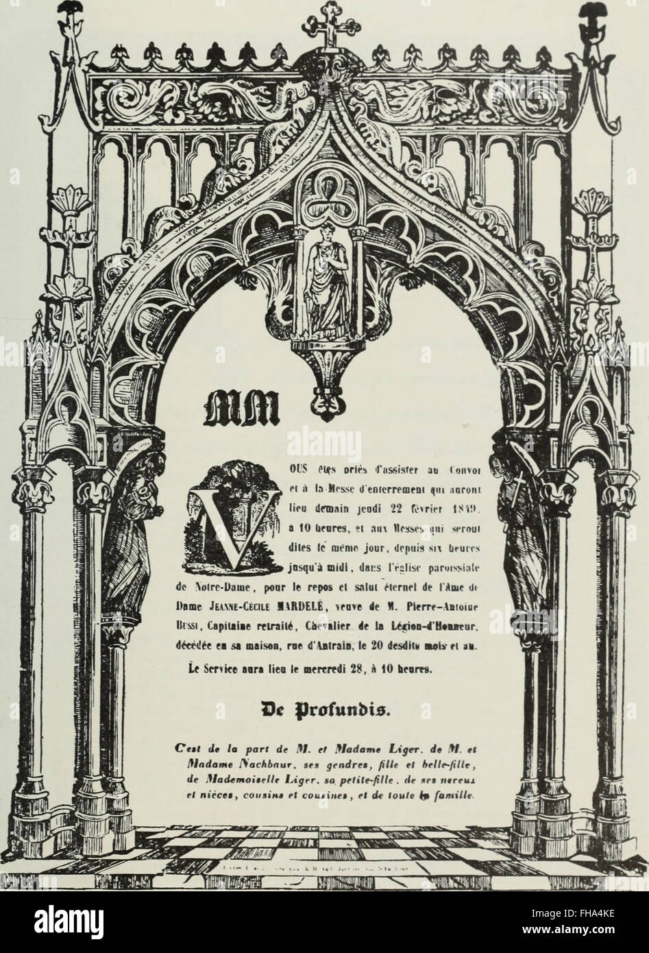 Les Placards Mortuaires, 1904, death rituals, French history, funeral ...