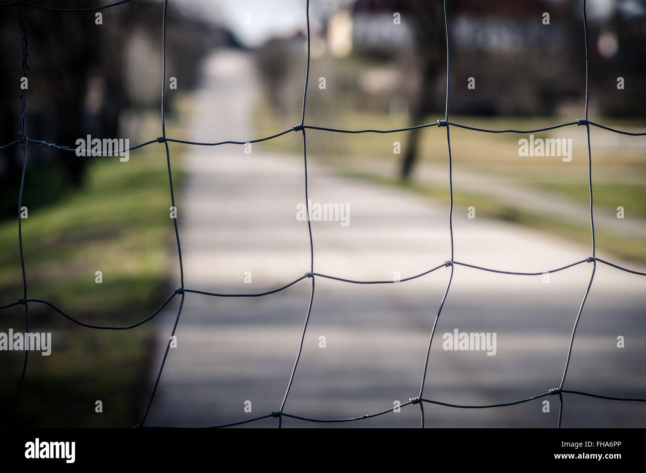 See through boundary fence hi-res stock photography and images - Alamy