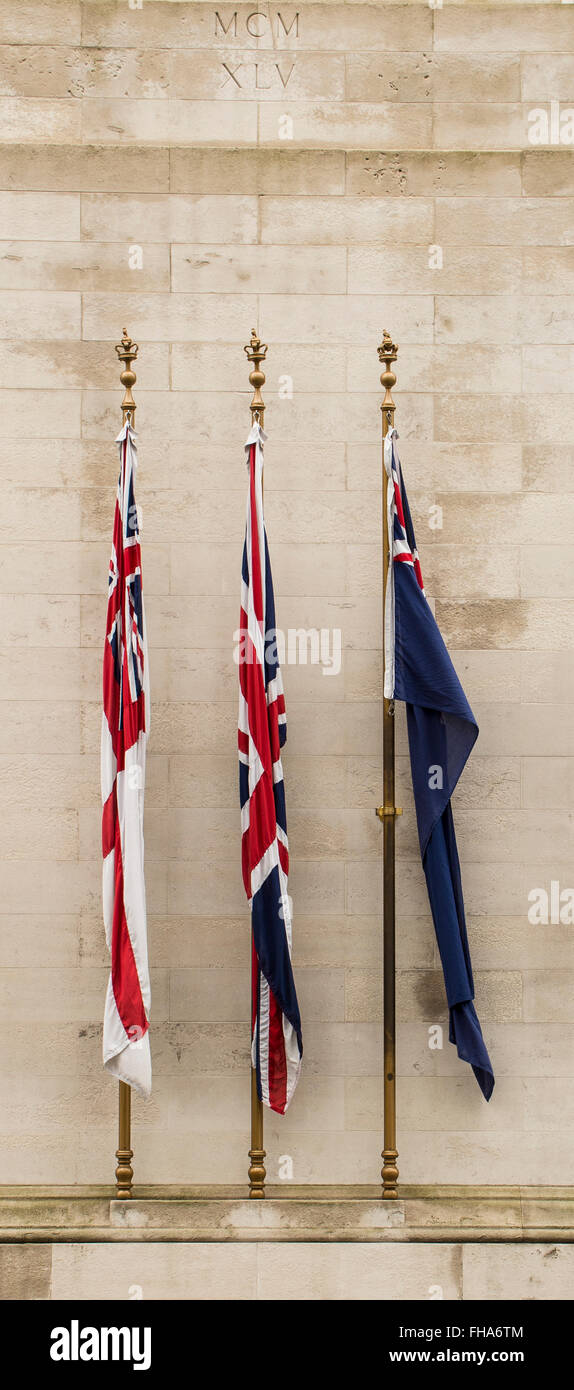 Flags on the Cenotaph, Whitehall Stock Photo - Alamy