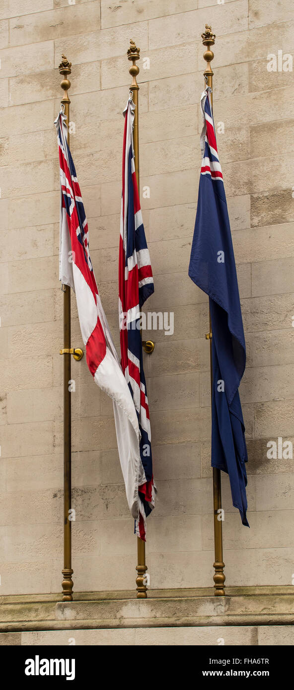Flags on the Cenotaph, Whitehall Stock Photo - Alamy