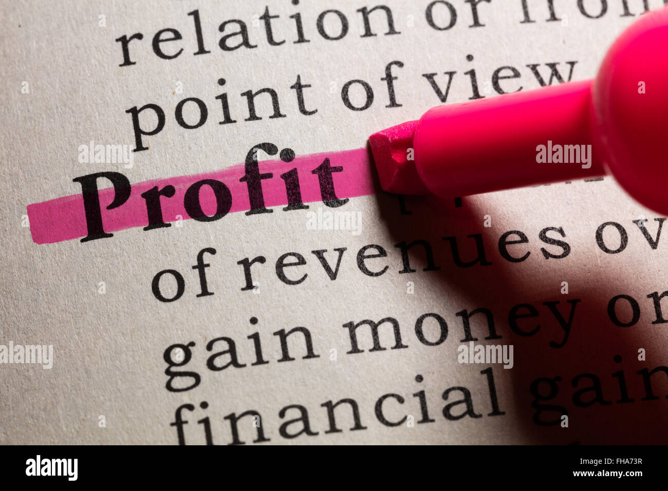 Profit word hi-res stock photography and images - Alamy