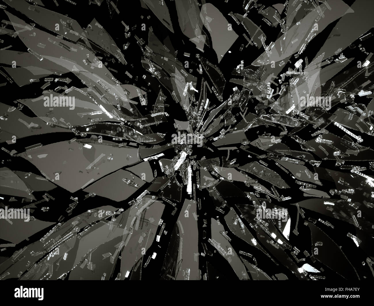 Many pieces broken shattered glass hi-res stock photography and images ...