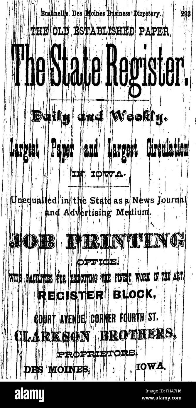 A historical city directory from 1876 listing businesses, residents ...