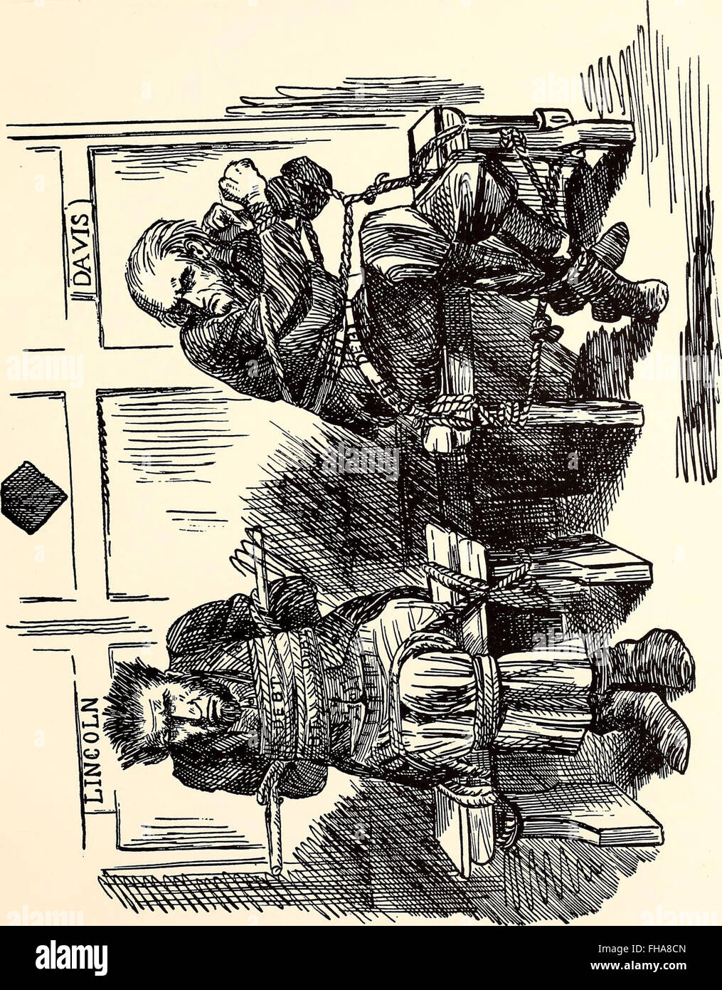 A 1903 publication analyzing political cartoons and caricatures of ...