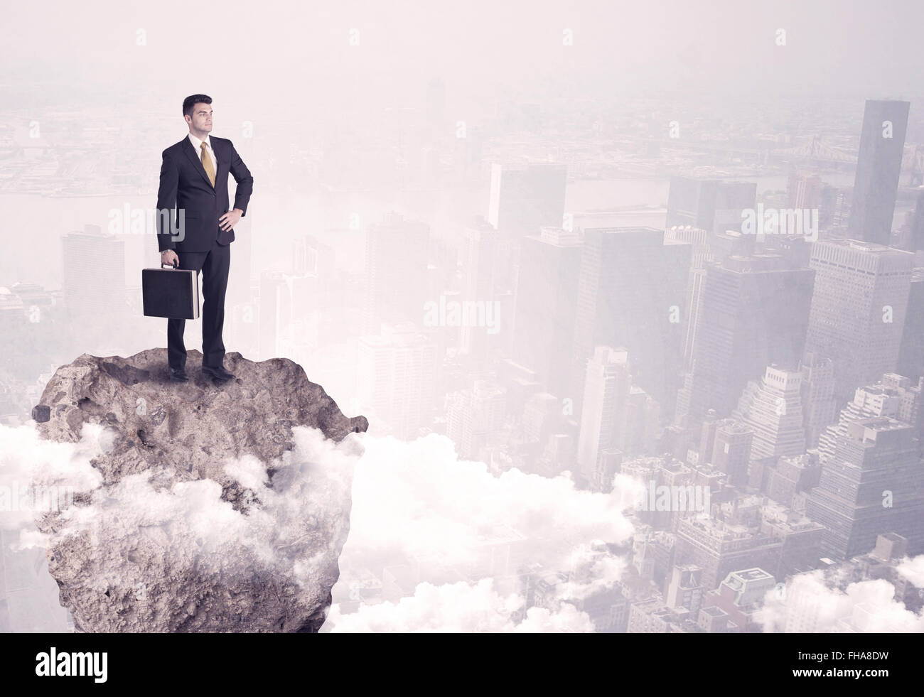 Person standing on rock hi-res stock photography and images - Alamy