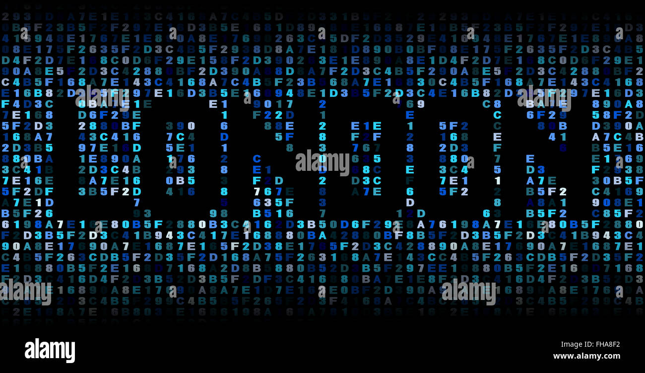 London text on hex code illustration Stock Photo - Alamy