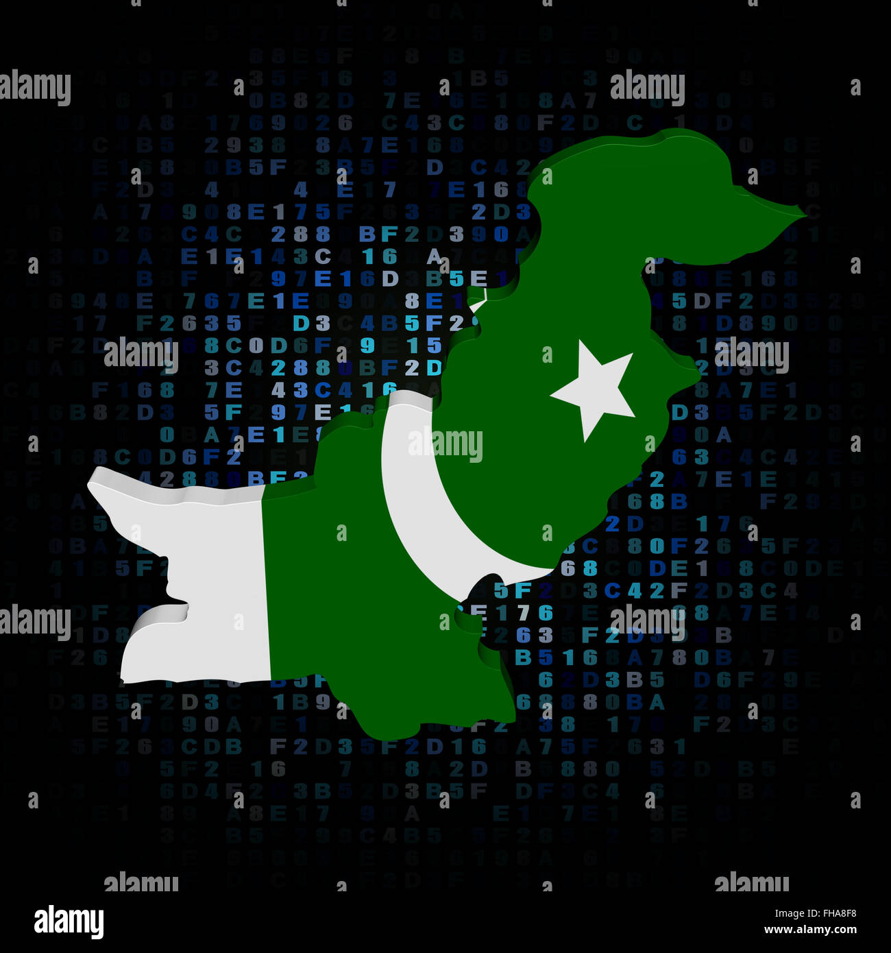 Pakistan map hi-res stock photography and images - Alamy