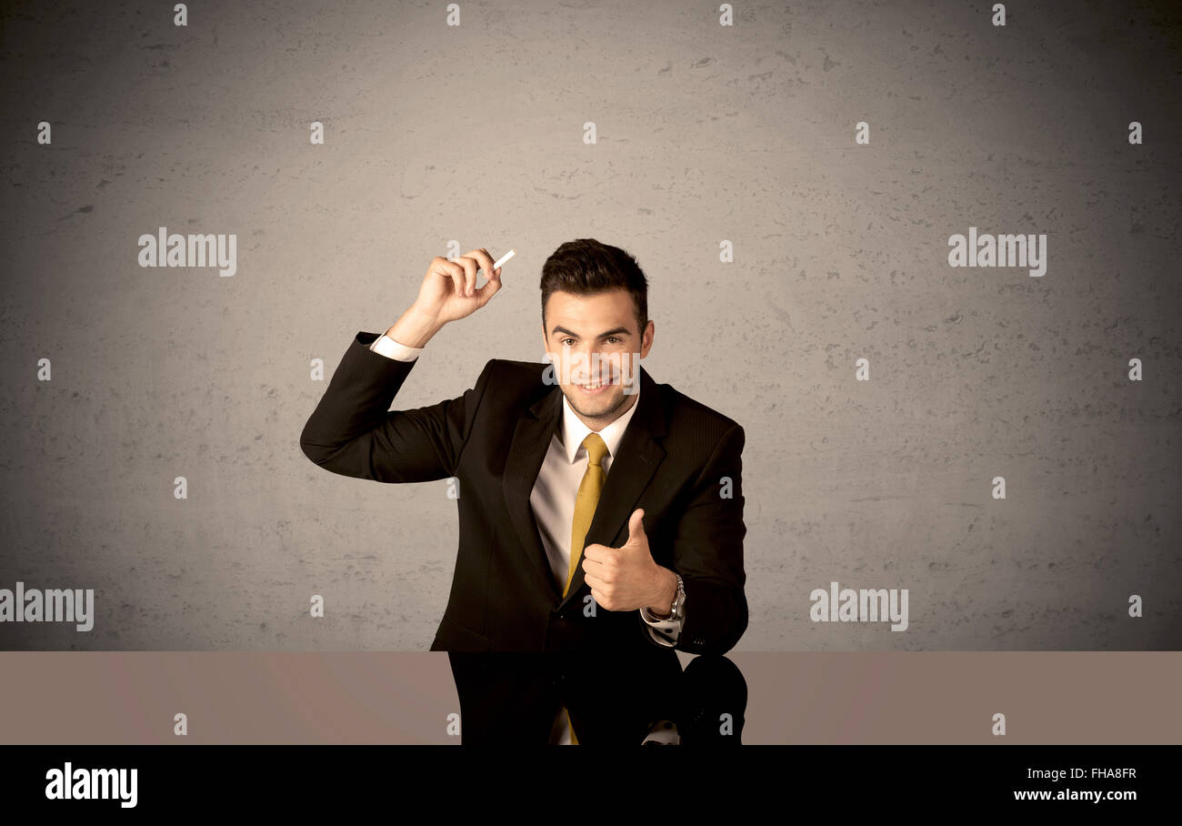 Elegant person drawing in empty space Stock Photo - Alamy