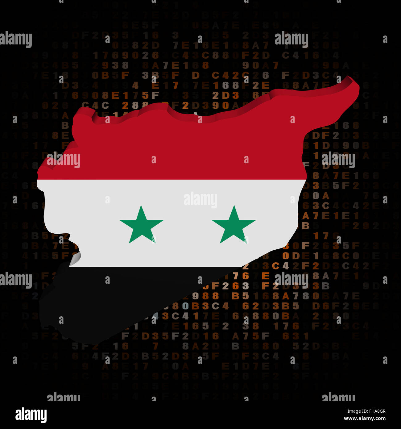 Syria map hi-res stock photography and images - Alamy