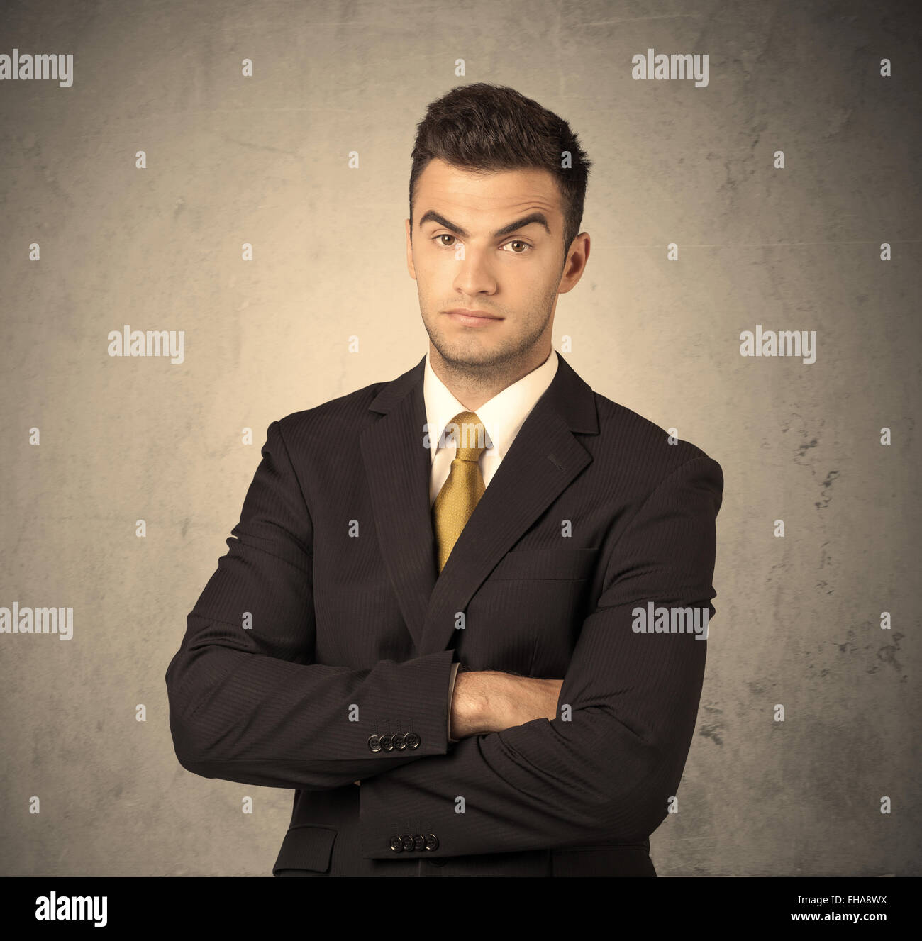 Sales worker making face expressions Stock Photo - Alamy