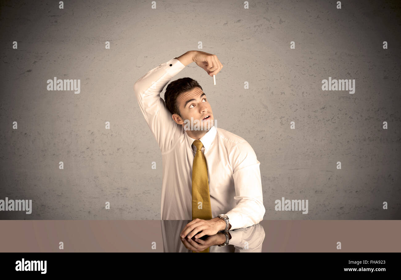 Elegant person drawing in empty space Stock Photo - Alamy