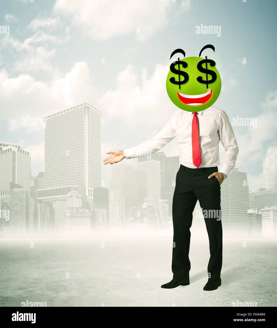 man with dollar sign smiley face Stock Photo - Alamy