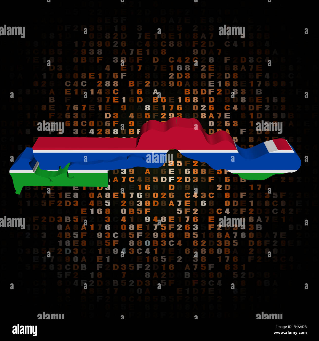 Gambia map hi-res stock photography and images - Alamy
