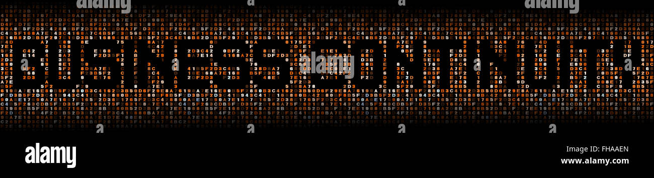 Business Continuity text on hex code illustration Stock Photo - Alamy