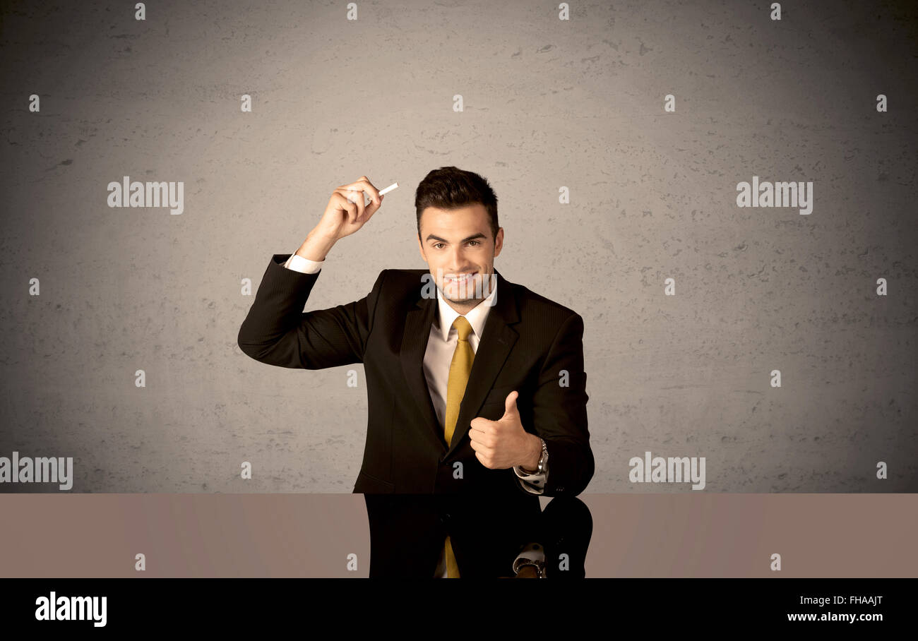 Elegant person drawing in empty space Stock Photo - Alamy