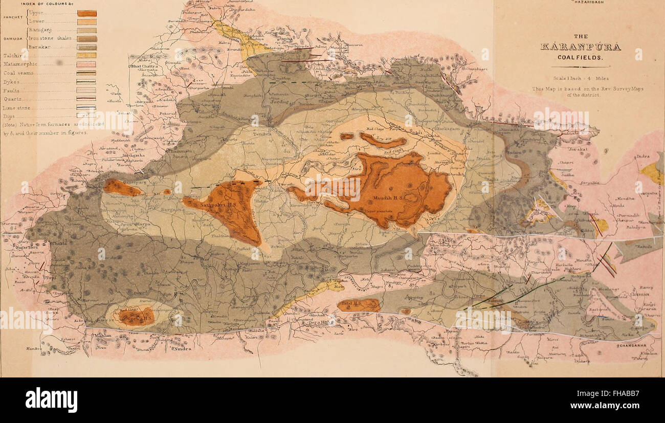 Geological map of india hi-res stock photography and images - Alamy