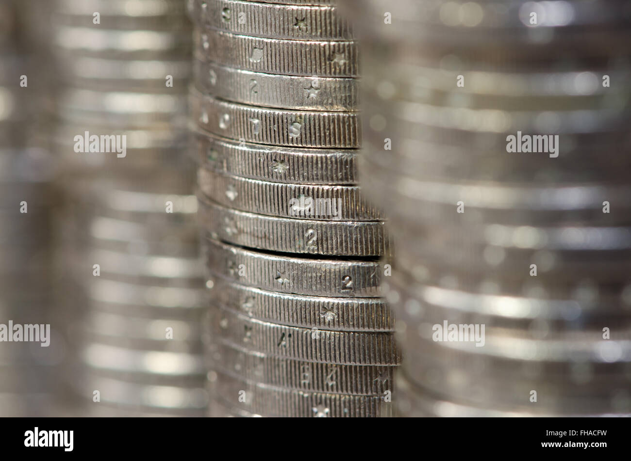 stack of coins background image Stock Photo - Alamy
