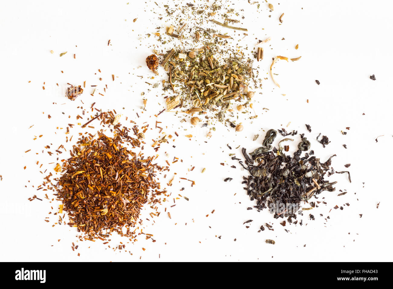 Three types of tea Stock Photo - Alamy