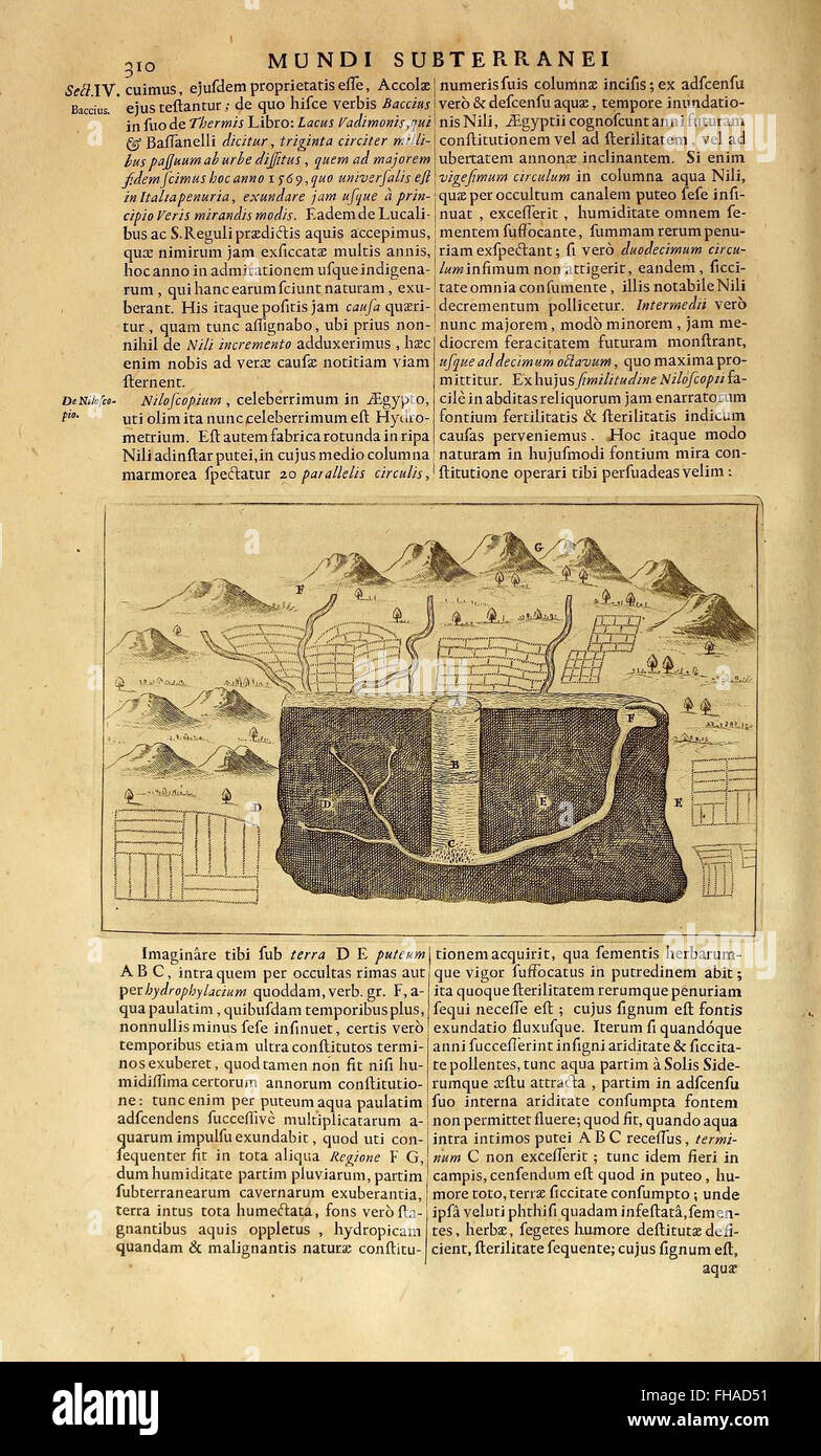A work from the early 1800s titled 'Mundus Subterraneus', which ...