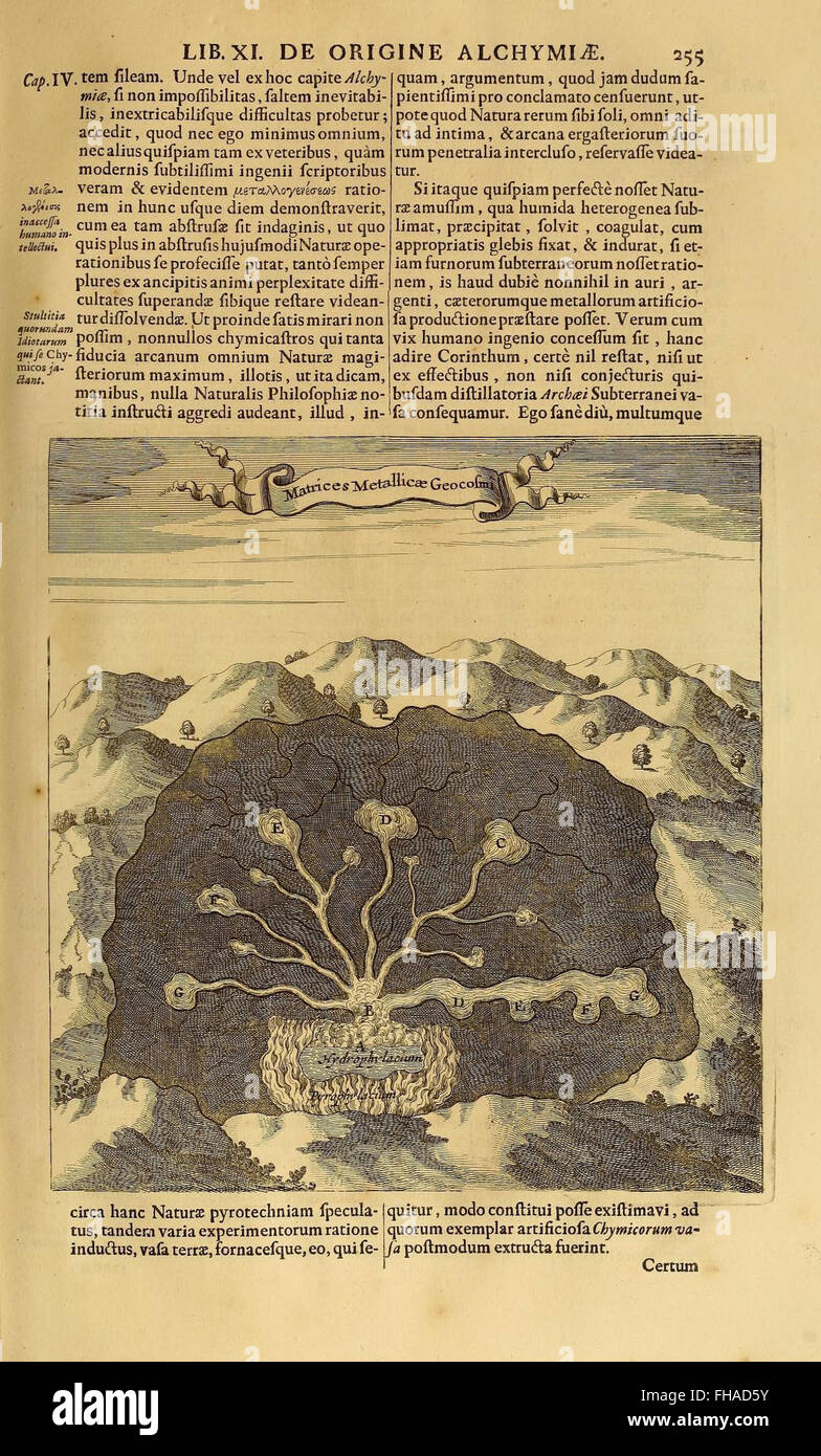 An early 17th-century work titled 'Mundus Subterraneus', focusing on ...