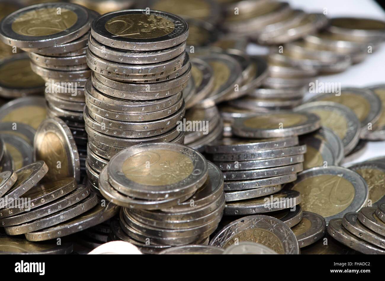 stack of coins background image Stock Photo - Alamy
