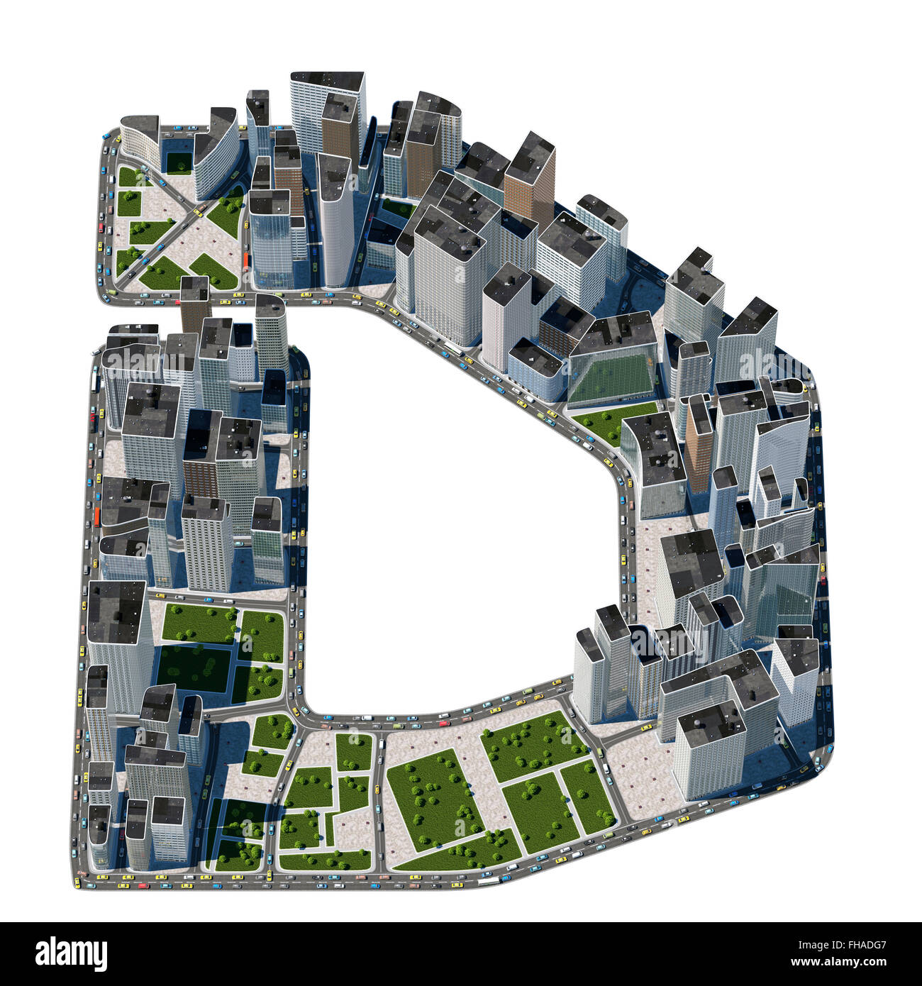 Urban D letter from city font collection. Extreme detail. Custom made ...