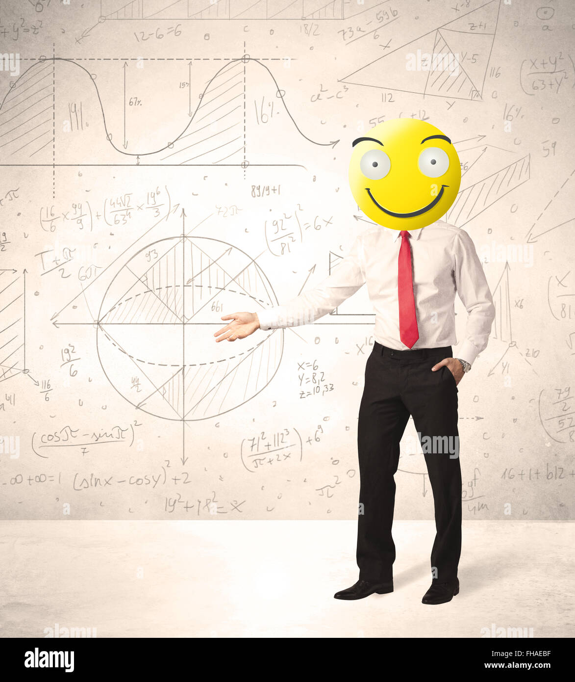 businessman with smiley face Stock Photo - Alamy