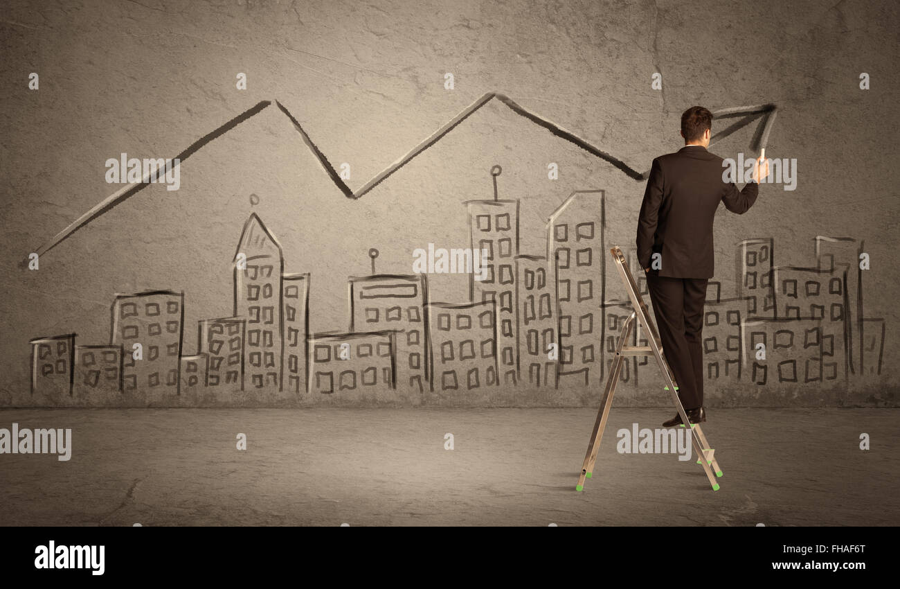 Evolution of man graph hi-res stock photography and images - Alamy