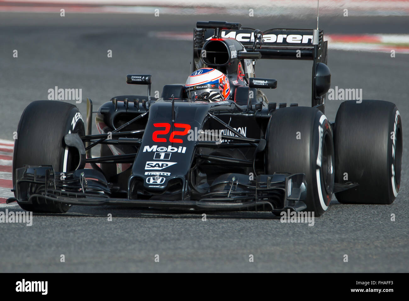 Jenson button at the catalunya circuit hi-res stock photography and ...